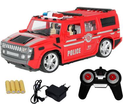 SMILES CREATION Remote Control Police Van with Openable Doors and Light ...