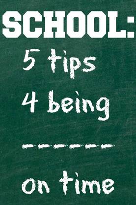 [MY HOME]school-being-on-time Poster(POSTER SIZE 30cm X 45cm) Paper ...