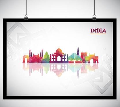 India Wall Poster A4 Fine Art Print - Peacockride posters - Art ...