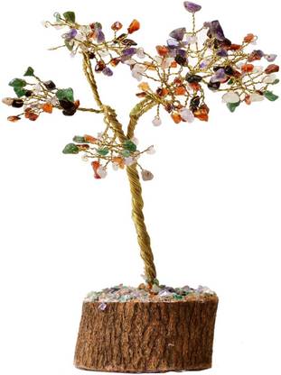 eShubham Beautiful Decorative Gem Stone Colored Table Tree Showpiece ...