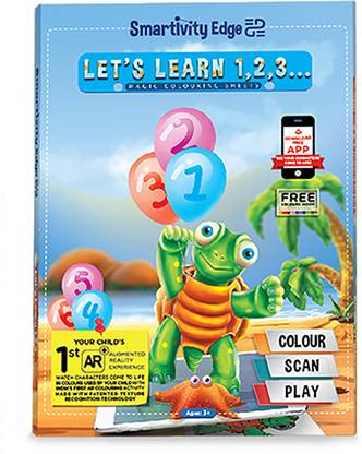 Smartivity Let's Learn 123 Augmented Reality Colouring-Flash Cards for ...