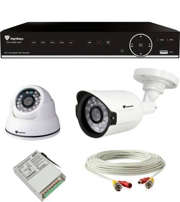 RAYSHARP Raysharp 1+1 Dome and Bullet CCTV Camera 1mp with 4ch DVR and ...