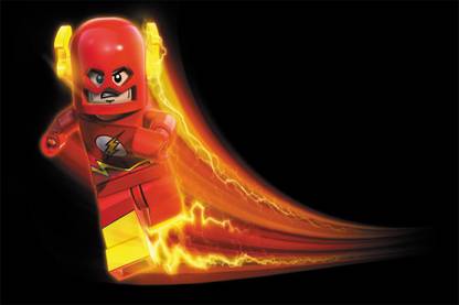 lego-flash-running poste Poster Paper Print - Decorative posters in ...