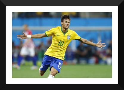 Neymar Collection Art Prints With Frame Paper Print - Art & Paintings ...