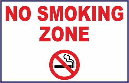 No Smoking Zone Paper Print - Educational posters in India - Buy art ...