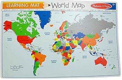 MELISSA & DOUG World Map Learning Write-a-Mat Price in India - Buy ...