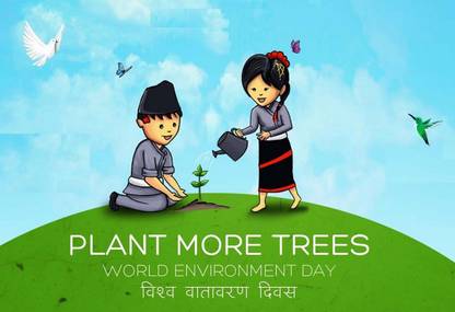 PLANT MORE TREES WORLD ENVIRONMENT DAY wallpapers Print Poster on LARGE ...