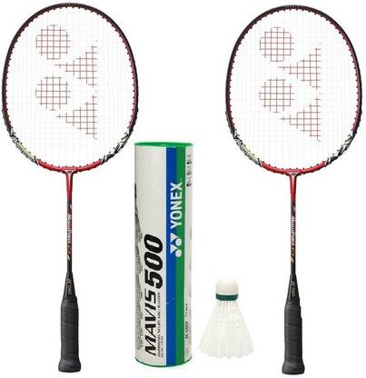 YONEX Combo of Three, Two 'Muscle Power 2 Jr' Badminton Racquet and One ...