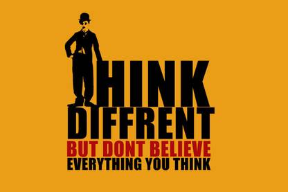THINK DIFFERENT POSTER Paper Print - Quotes & Motivation posters in ...