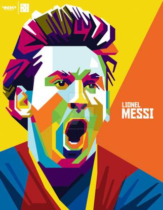 Lionel Messi Paper Print - SR GLOW POSTER posters - Sports posters in ...