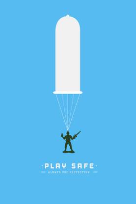 Play Safe Poster (Size 12 Inch x 18 Inch) (Pack of 1) Paper Print ...
