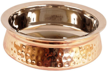 Handmade Best Quality Traditional Steel Copper Bottom Dish Serving ...