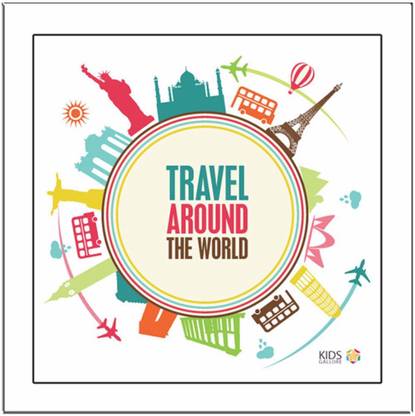 Travel-Around-The-World Paper Print - Typography posters in India - Buy ...
