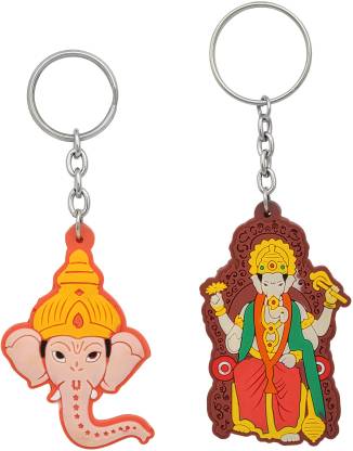 memoir PU colourful Ganesh Ganpati Hindu God keyring keychain Key Chain ...