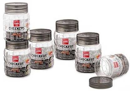 cello Checkers Air Tight Pet Canister Set Of 6 Pcs - 1500 ml Plastic ...
