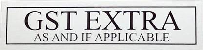 THW Stainless Steel Self Adhesive GST EXTRA (3"x12") Emergency Sign ...