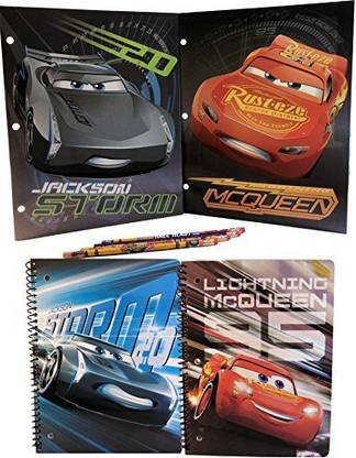 Innovative Designs Disney Pixar Cars 3 School Supplies - 2 Folders, 2 ...