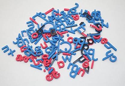 Generic Abcstuff Magnetic Foam Letters, Lower Case Red Vowels & Blue ...