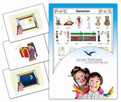 Yo Yee Flashcards Tarjetas De Vocabulario - Opuestos - Spanish ...