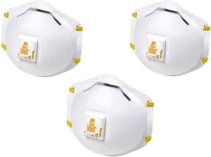 3M Pollution Mask and Respirator 8511 N95 Valved (Pack of 3) Price in ...