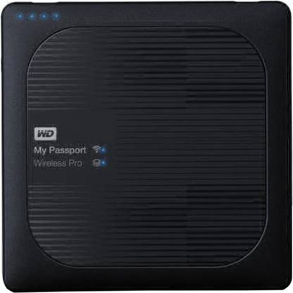 WD My Passport Wireless Pro 4 TB Wireless External Hard Disk Drive (HDD ...
