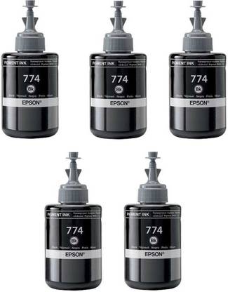 Epson T7741 Black Ink Bottle PACK OF 5 for M105/M205 Printers Black Ink ...