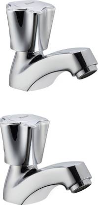 Parryware G3002A1 Pebble Pillar Cock with Aerator (Pack of 2) Basin ...