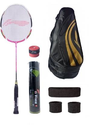 LI-NING Combo of XP-70 Badminton Racquet, Kit Bag, Grip & 3 Other Items ...