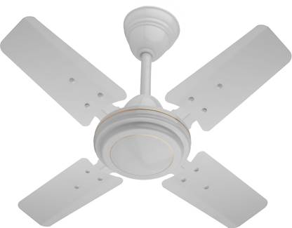 Zodin Bullet White 600 mm 4 Blade Ceiling Fan Price in India - Buy ...