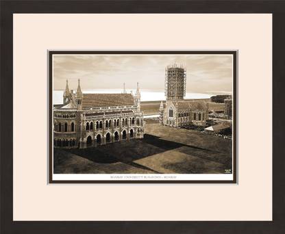 Old Vintage Bombay (Mumbai) Wooden Photo Frame of Bombay University ...
