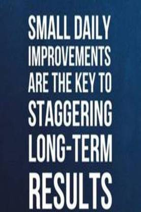 AOVP0346 Small Daily Improvements Are The Key Motivational Poster Gym ...