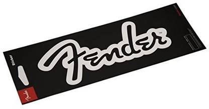 Generic Fender Logo Sticker Matte White - Fender Logo Sticker Matte ...