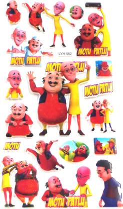 AARTI 8 cm MOTU PATLU Self Adhesive Sticker Price in India - Buy AARTI ...