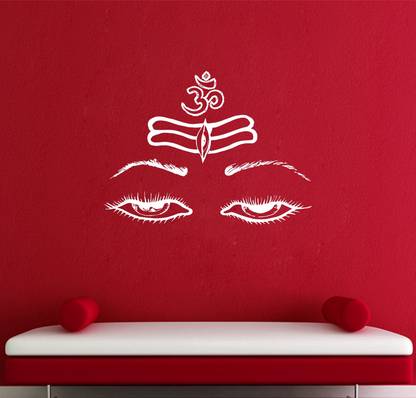 StickerYard 84 cm Shiva Om Shiv Removable Sticker Price in India - Buy ...