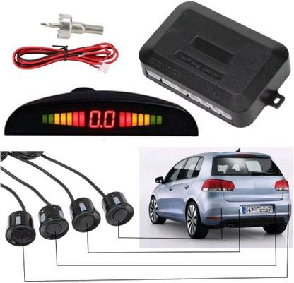 TREST NASE001CPS Universal Car Reverse Parking 4 Sensors Security Led ...
