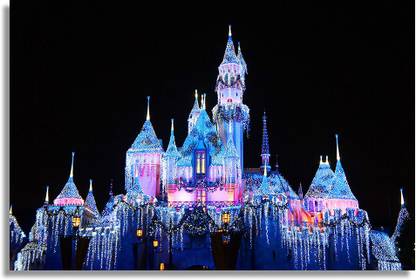 disney castle or palace Paper Print - Architecture posters in India ...