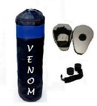 VENOM 4.0 Feet Long, PU Material, Black and Blue Color, Unfilled with ...
