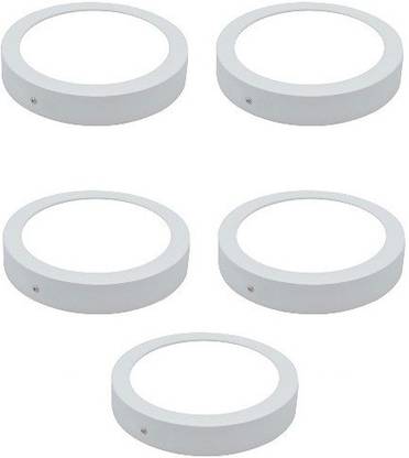 D'Mak 22 Watt Round LED Surface Mounted Panel Light, Cool White Mounted ...