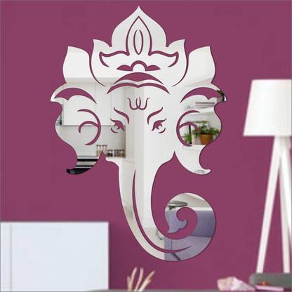 LOOK DECOR Siddhi Vinayaka Silver code13 Extra Large Self Adhesive ...