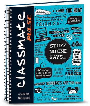 Classmate Pulse 6 Spiral Notebook - 297 mm x 210 mm, Soft Cover, 300 ...