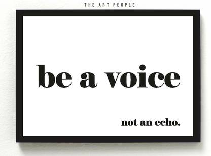 BE A VOICE Poster Paper Print - Quotes & Motivation posters in India ...