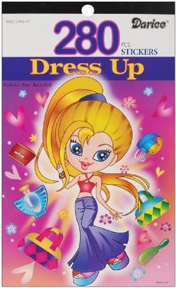 Darice Dress Up Sticker Book, 9.5 x 6-Inch, 280-Pack - Dress Up Sticker ...