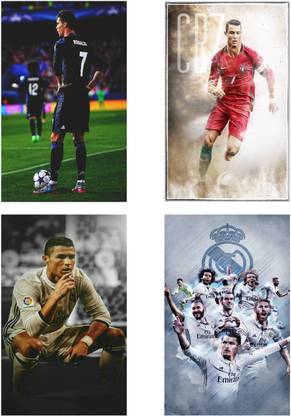 HK Prints 45 cm Cristiano Ronaldo Combo sticker Set of Four stickers ...