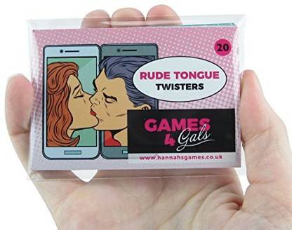 Games 4 Hens 20 Rude Tongue Twisters Hen Party Game Credit Card Sized ...