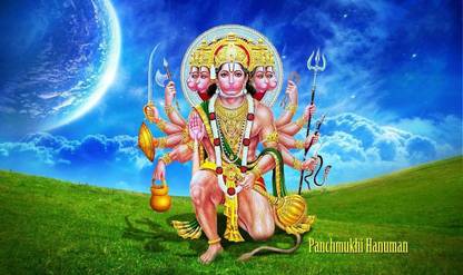 Lord Balaji Hanuman Beautiful Vinyl Poster Paper Print - Religious ...