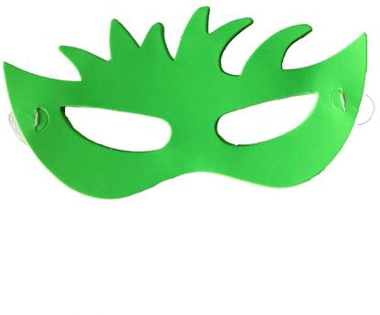 FUNCART Green Color Paper Party Eye Mask (6pcs/pack) - Green Color ...