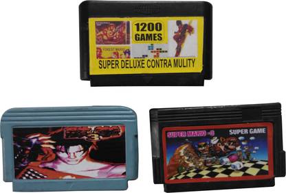 PTCMart 8 Bit Tv Video Game Cassette Game Including contra , taken-3 ...