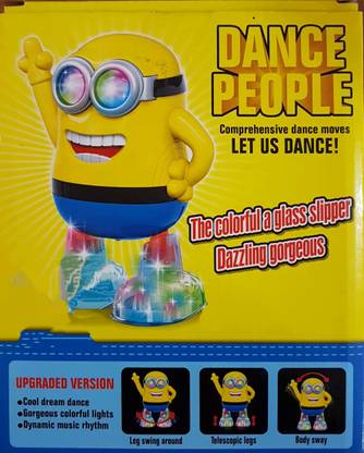 HYTECH Musical Dancing Minions Toy with Colorful Lights and Sounds ...