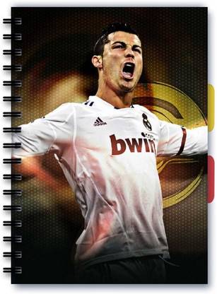 Posterskart Cristiano Ronaldo Notebook A5 Ruled A5 Notebook Ruled 200 ...
