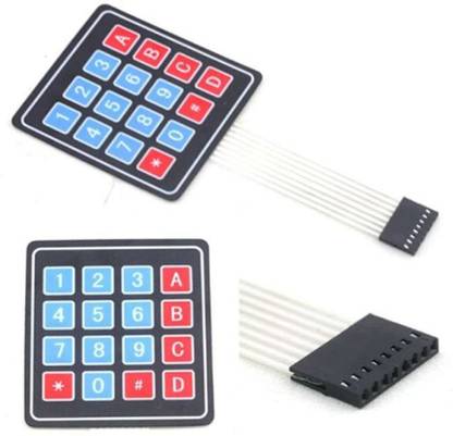 Composants électroniques 5PCS 4 x 4 Matrix Array 16 Key Membrane Switch Keypad Clavier pour ...